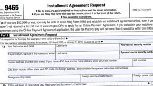 IRS Form 9465 - Wiztax