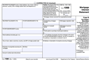 IRS Form 1098: Mortgage Interest Deduction - Wiztax